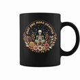 Boho Flower Skeleton Reading Book Just One More Chapter Coffee Mugs ...