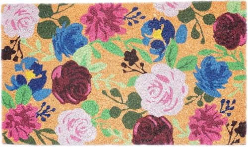 Boho Flowers Mat Add Charm to Your Home with a Fall Door Mat Outside ...