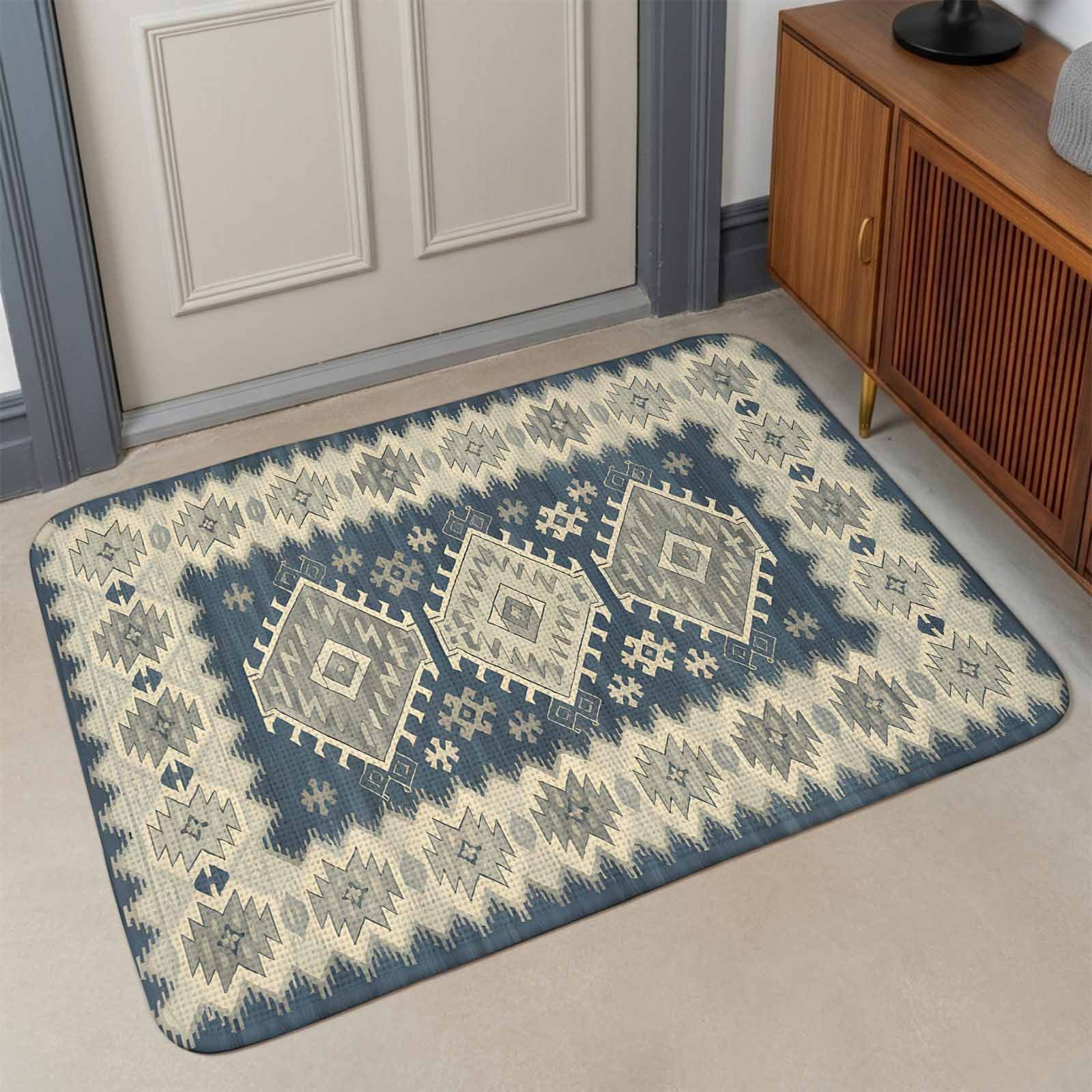Boho Front Door Mat Indoor Entrance, Southwest Ethnic Vintage Tribal ...