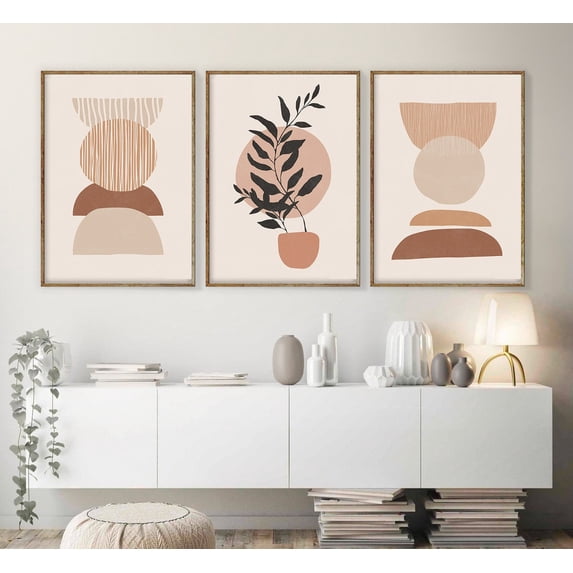 Boho Gallery Wall Art, Abstract Geometric Poster Printed Poster ...