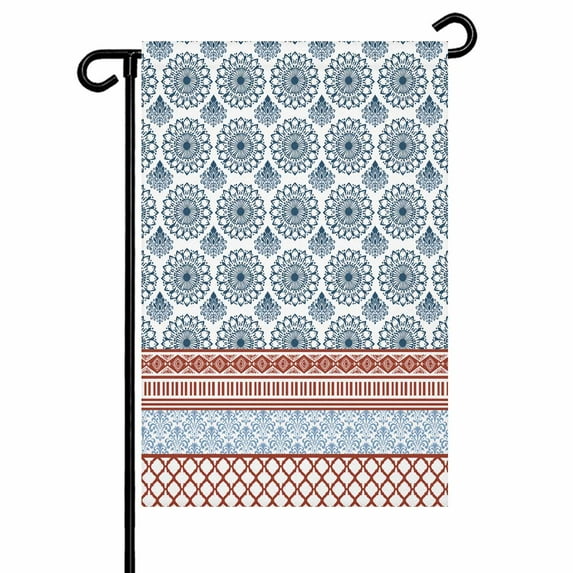 Boho Garden Flags for Outside Geometric Stripes Damask Double Sided ...