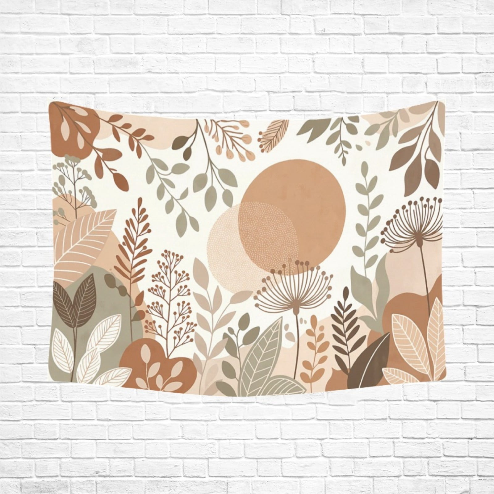 Boho Garden Tapestry – High-Energy Floral Sun Wall Hanging for Bedroom ...