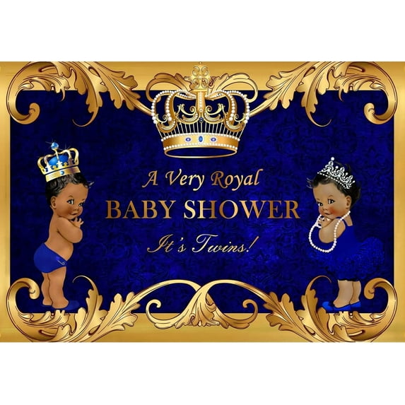 Boho Gender Disclosure Background Pink Blue Flower Balloon Boy or Girl ...