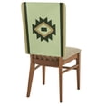 Boho Geometric Chair Back Covers Set of 2, Green Ethnic Tribal Striped ...