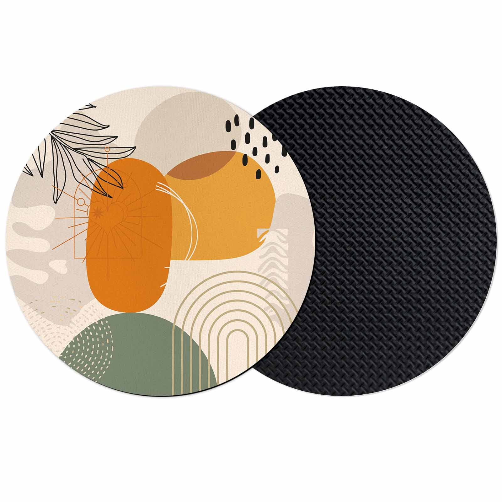 Boho Geometric Coasters Set of 2, Absorbent Coasters for Drinks, Middle ...