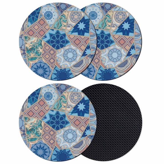 Boho Geometric Coasters Set of 4, Absorbent Coasters for Drinks ...