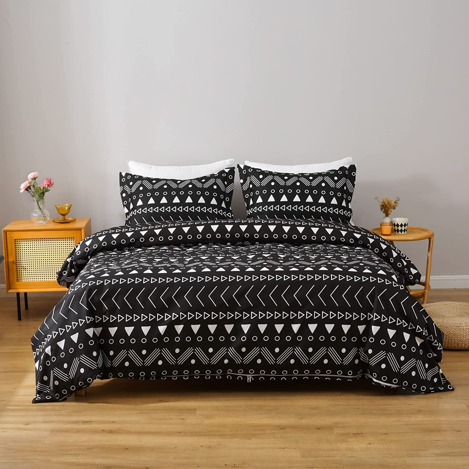 Colorful Boho Geometric King Size Tribal Comforter Cover Set 100% ...