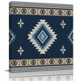 Boho Geometric Retro Lines Canvas Artwork Painting Art, Abstract Tribal ...