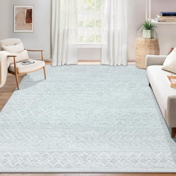 Boho Geometric Runner Rug 2x7, Washable Long Kitchen Hallway Rug, Soft ...