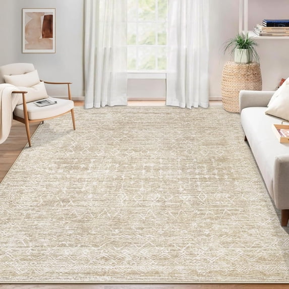 Boho Geometric Runner Rug 2x7, Washable Long Kitchen Hallway Rug, Soft ...