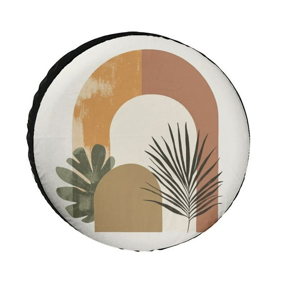 Boho Geometric Shapes Bohemian Style Spare Tire Cover Abstract Bohemian ...