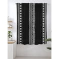 Boho Geometric Sheer Curtains 72 Inch Long 1 Panel Bohemian Abstract ...