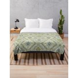 Boho Geometric Sherpa Throw Blanket, Polyester Fleece 2-Layer Blanket ...