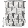 Boho Geometric Shower Curtain Set - Small 36" x 72" Washable Bathtub ...