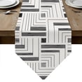 Boho Geometric Table Runner Linen Burlap Table Runner 72 Inches Long ...