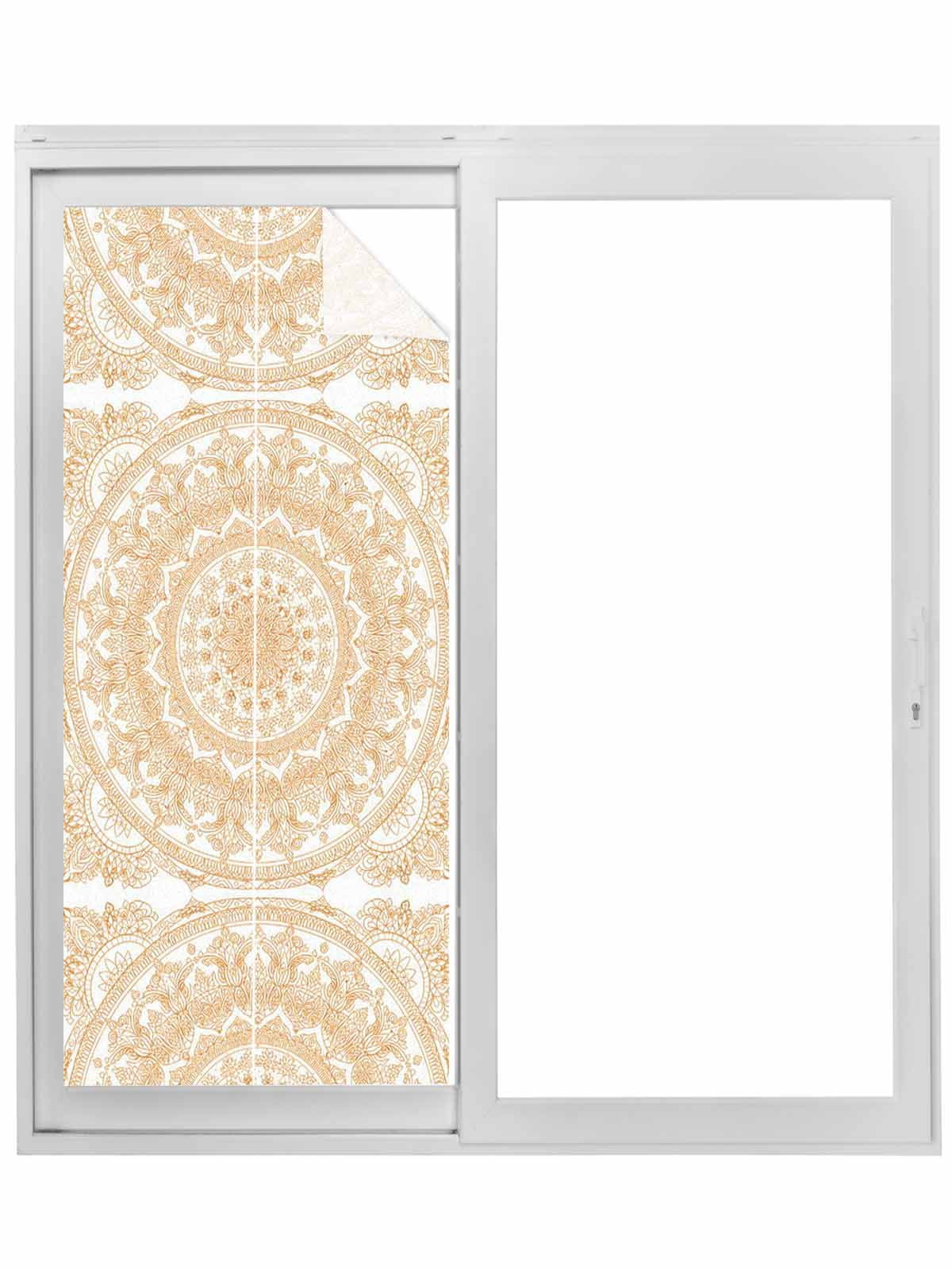 Boho Geometric Window Privacy Film Stained Glass Window Film Decorative ...