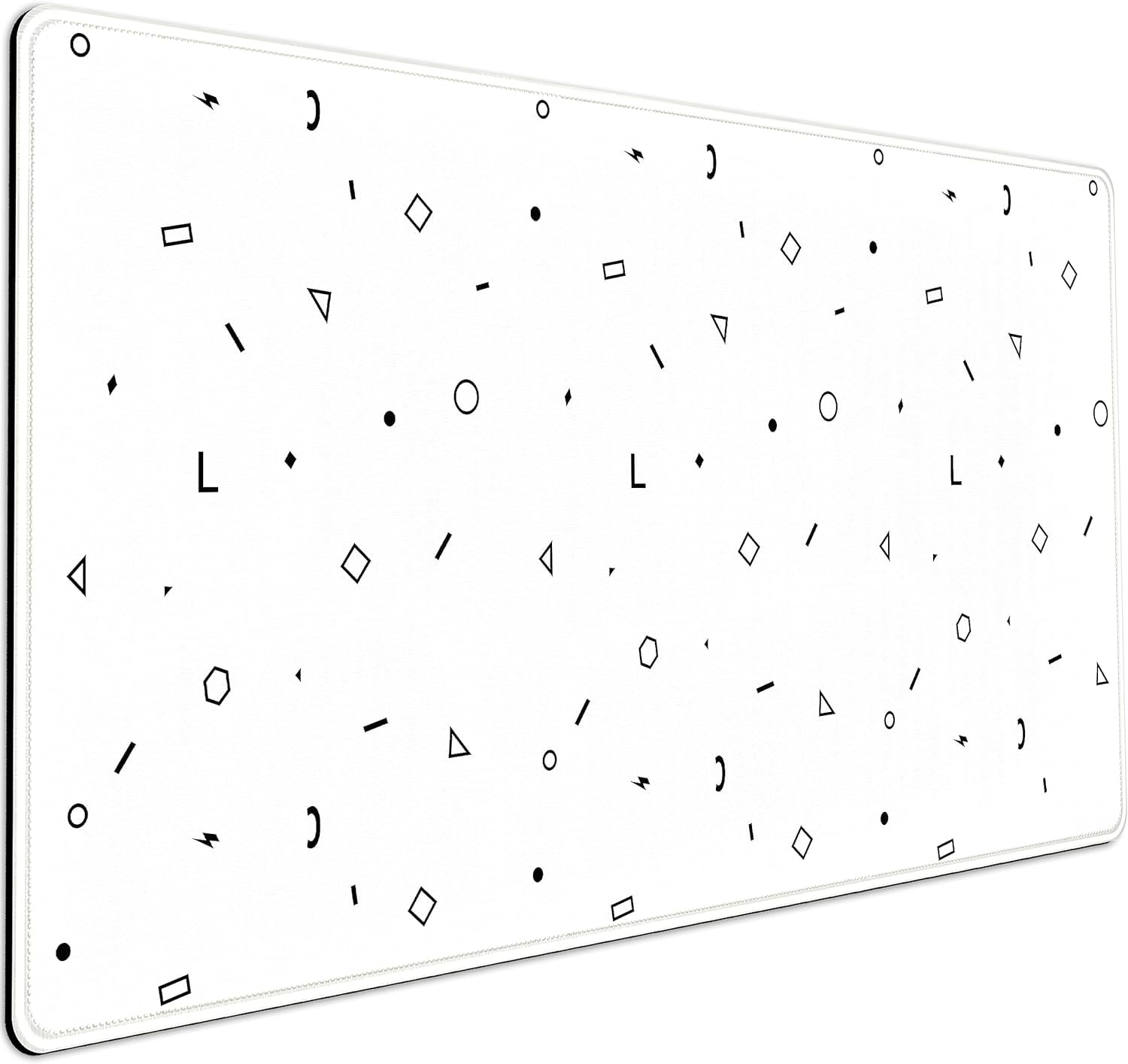 Boho Geometry Desk Mat, Polka Notation XXL Large Gaming Mouse Pad Non ...