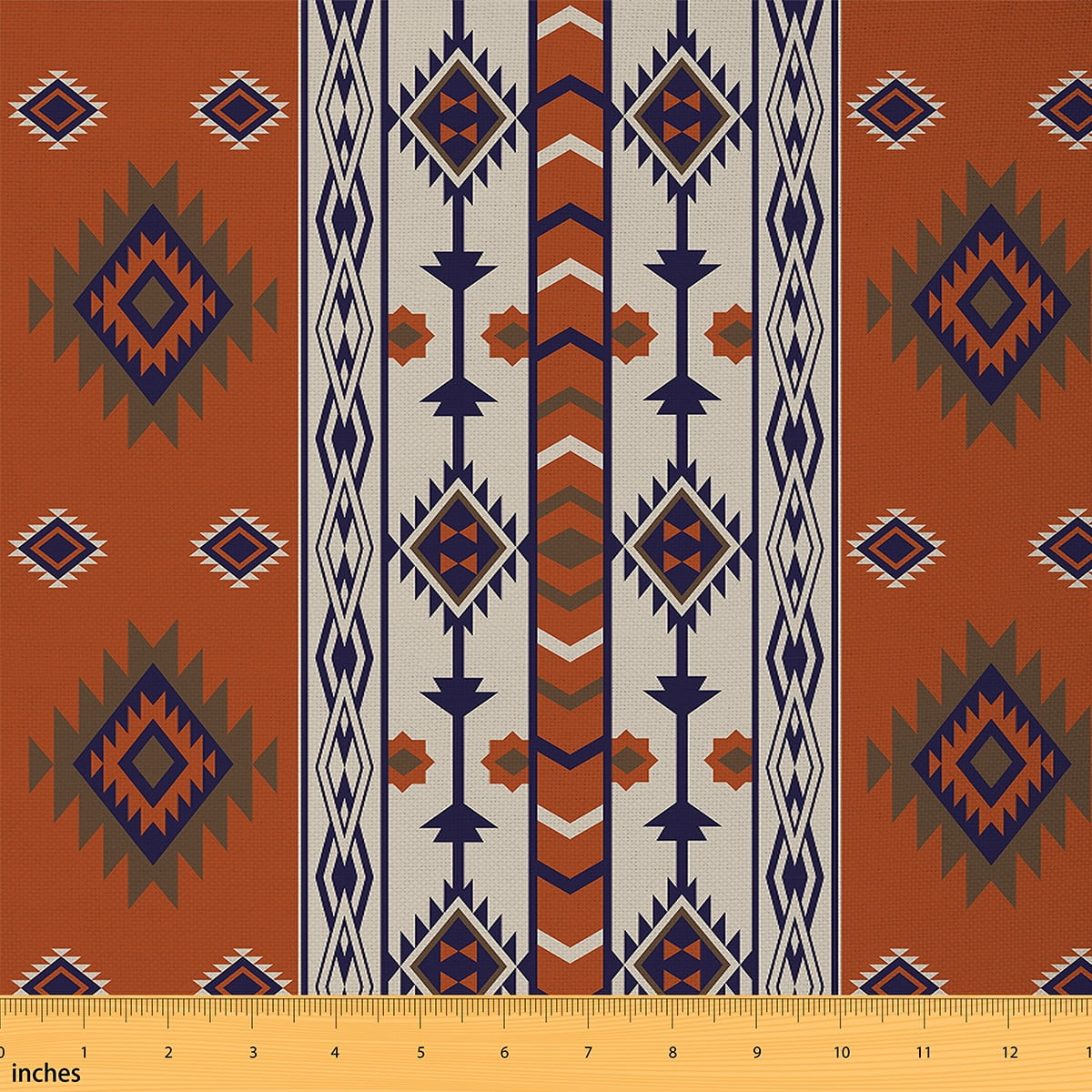 Boho Geometry Pattern Fabric By The Yard,Western Aztec Upholstery ...