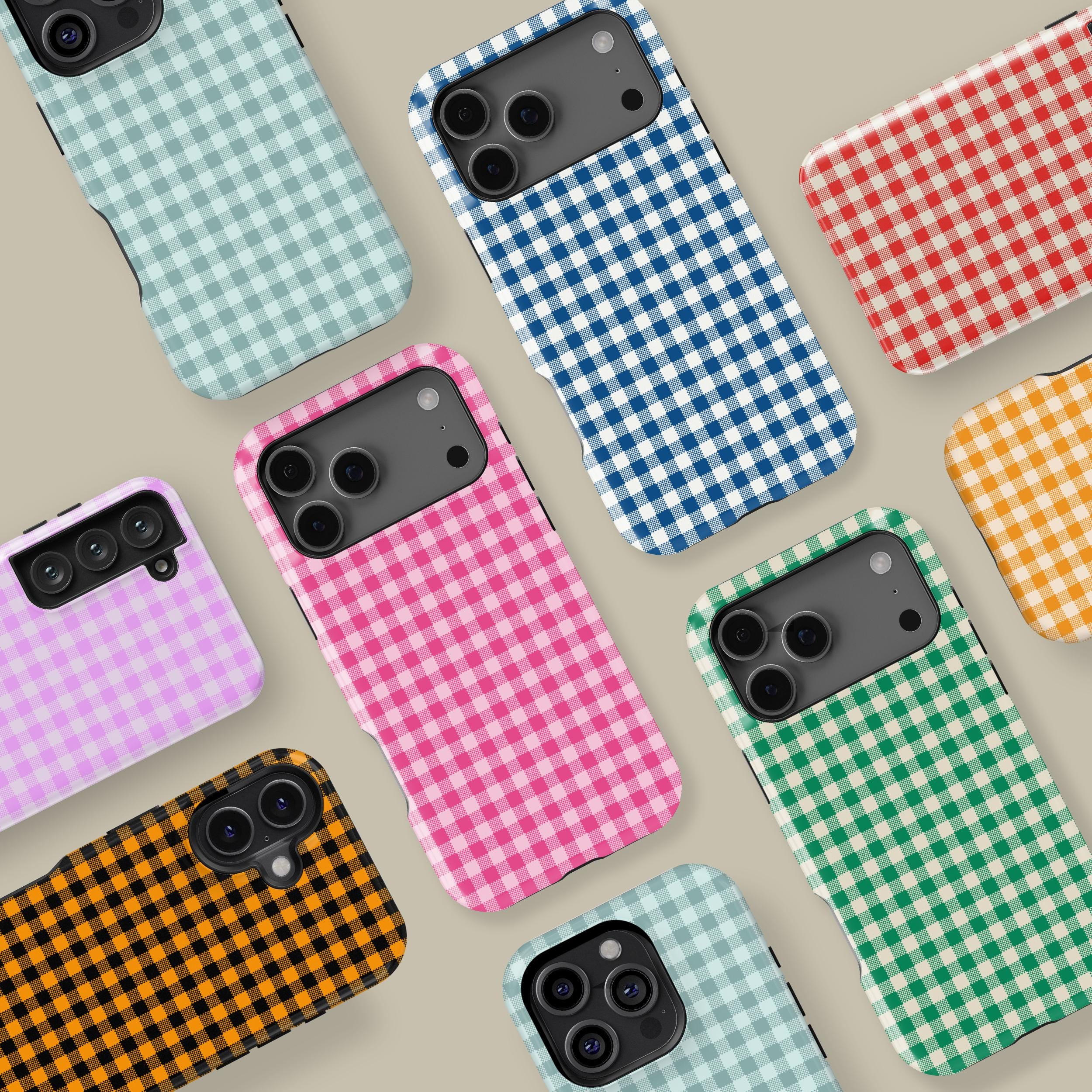 Boho Gingham Check MagSafe Case for iPhone Samsung Fall Autumn ...