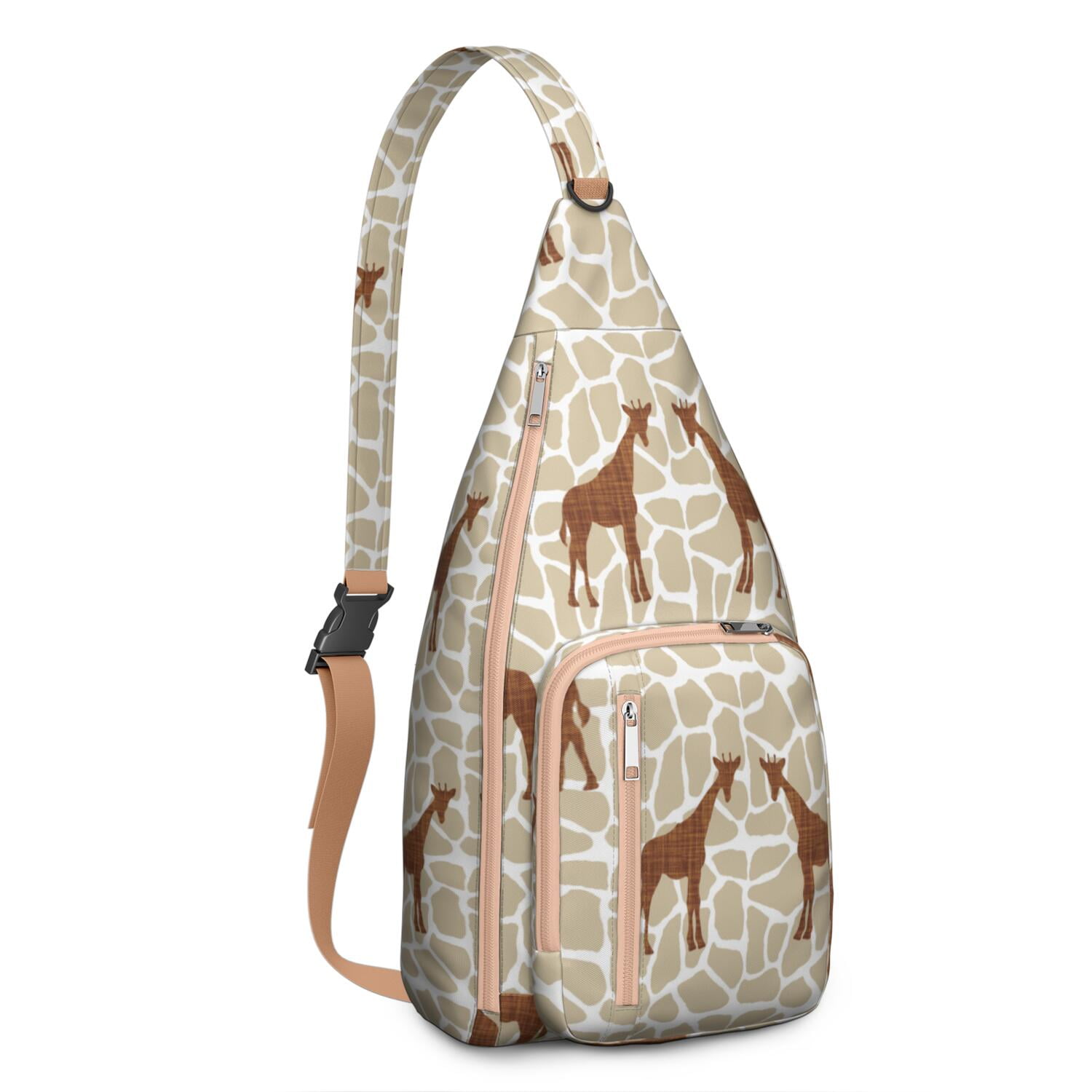 Boho Giraffe Backpack for Women – Chic Watercolor Animal Print ...