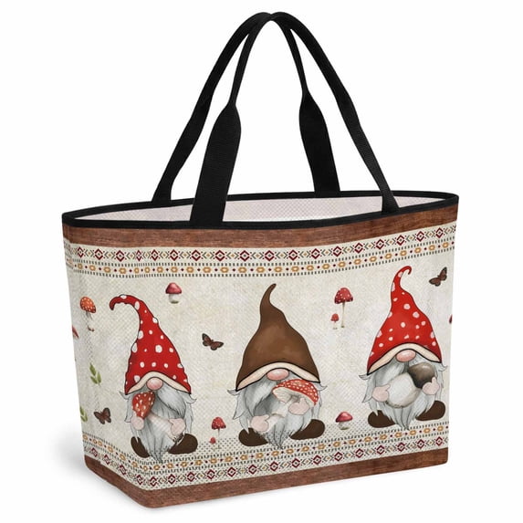 Boho Gnomes Beach Bag for Women, Large Breathable Mesh Beach Tote Bag ...