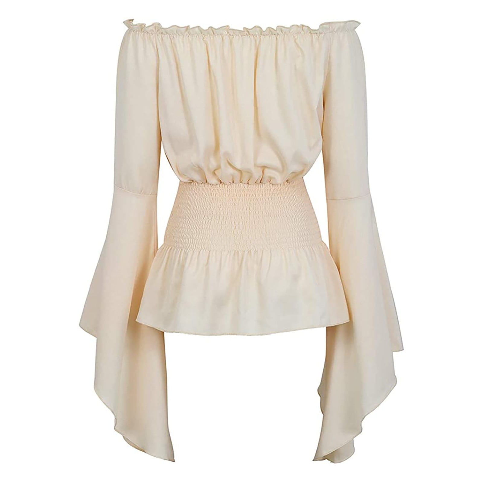 Boho Gothic Long Sleeve Blouse: Elegant Plus Size Ruffle Top for ...