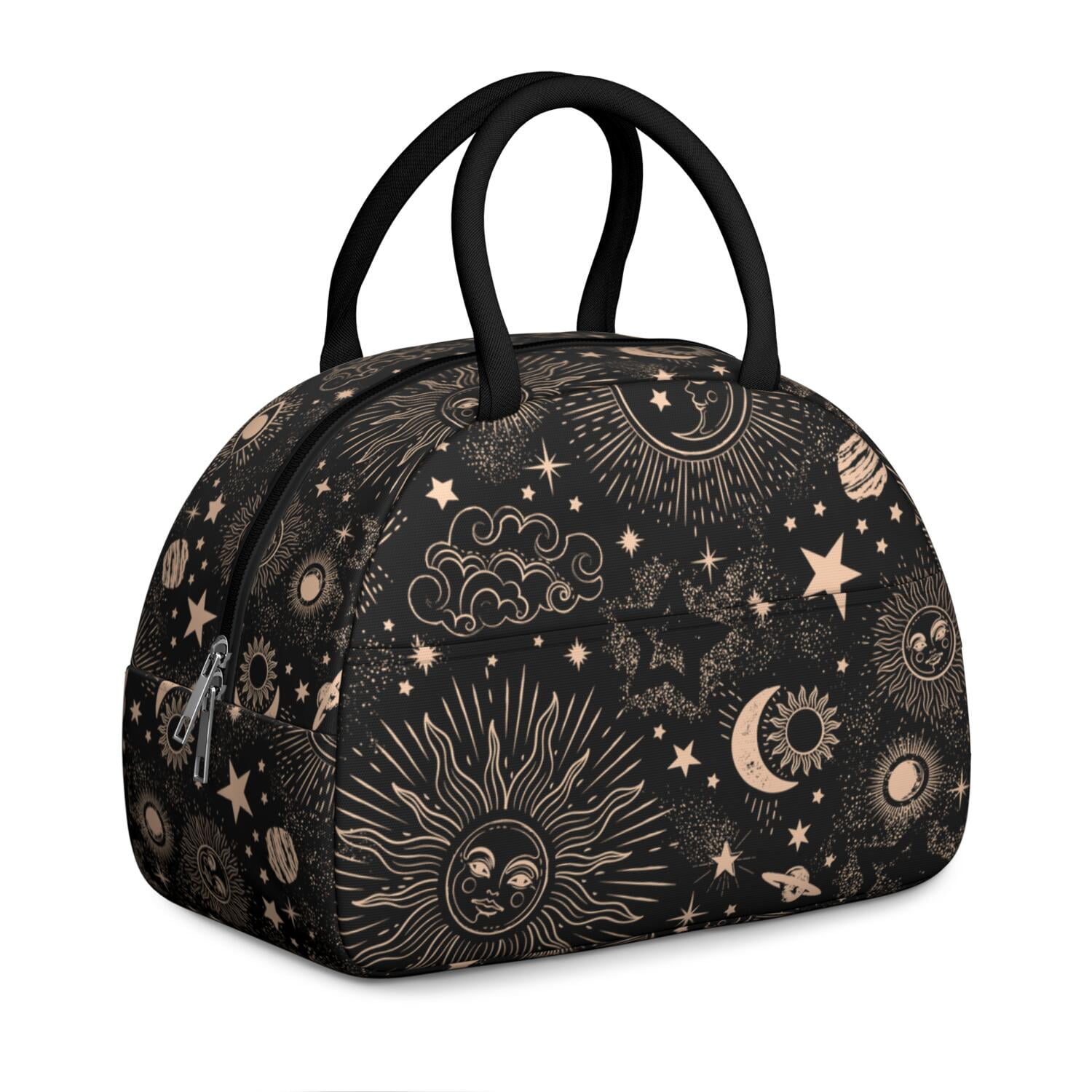 Boho Gothic Lunch Bag with Steampunk Moon and Star Elements, Leakproof ...