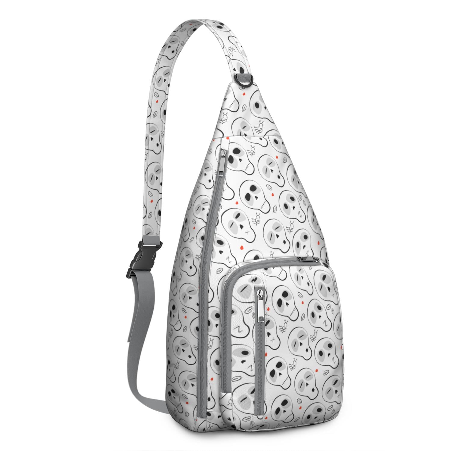 Boho Gothic Skull Drawstring Backpack – Artistic Day of the Dead ...
