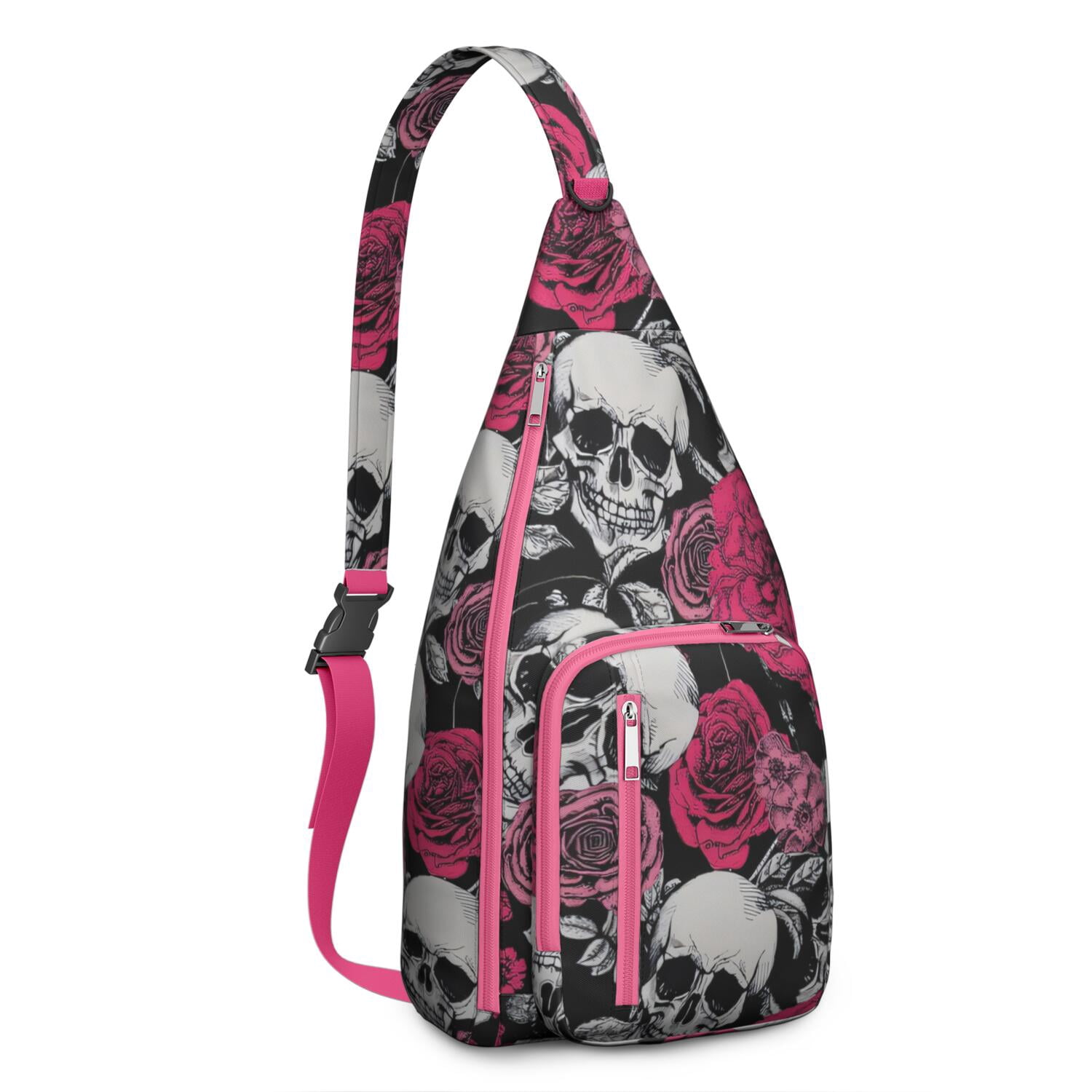 Boho Gothic Skull Drawstring Backpack – Artistic Day of the Dead ...