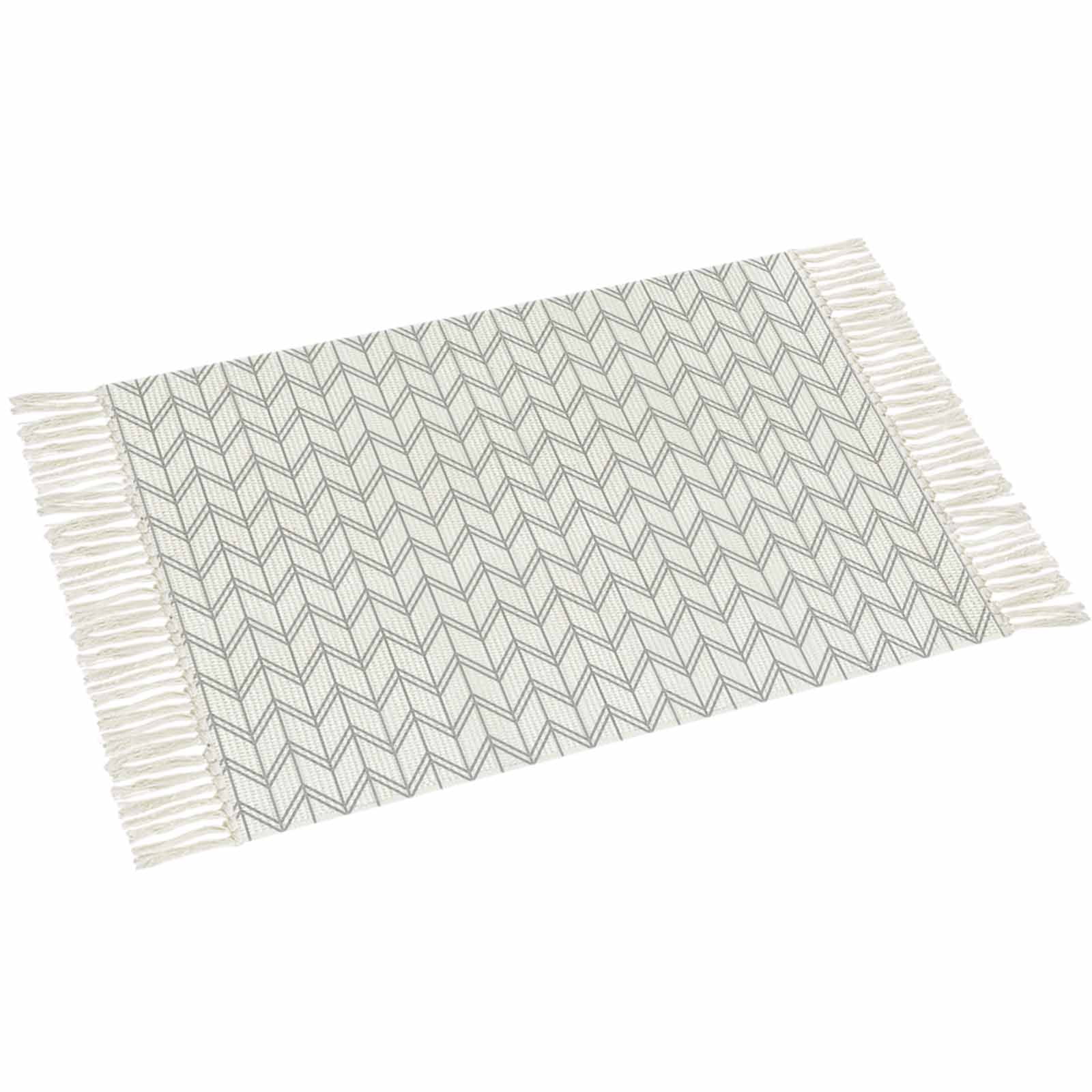 Boho Gray Washable Bath Rug - 2x3 Entry Rug Washable Indoor Bathroom ...
