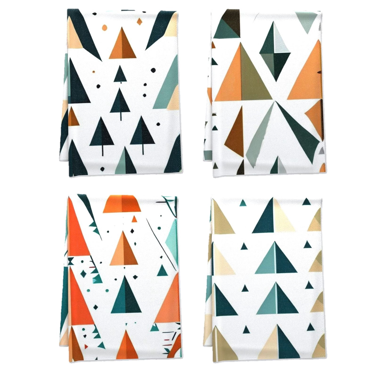 Boho Handy Hand Towels, Geometric Shapes Comfortable Fall Bathroom ...