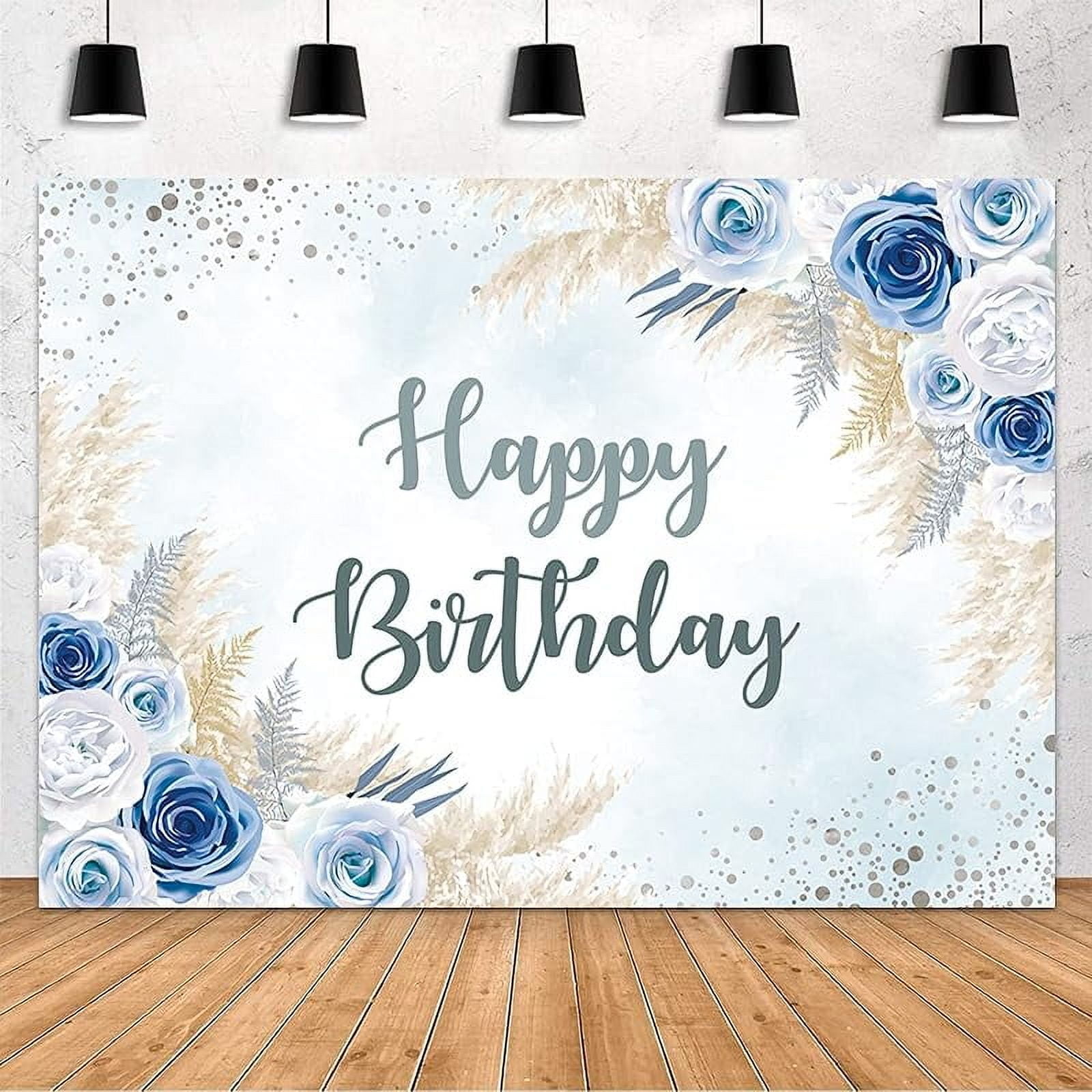 Boho Happy Birthday Backdrop for Girls Women Boho Birthday Party ...