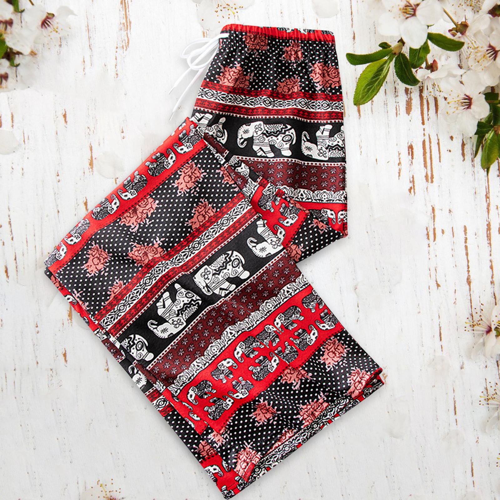 Boho Harem Pants Elephant Women Pants Thai Casual Clothing Wide Leg ...