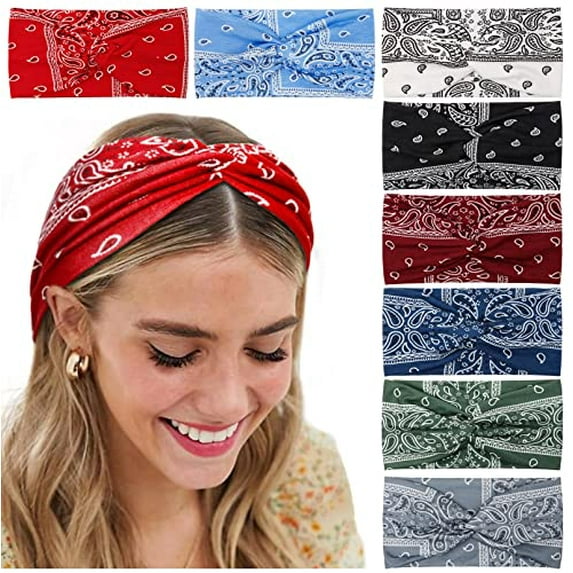 Boho Headbands for Women Bandana Fashion Womens Headbands Non Slip ...
