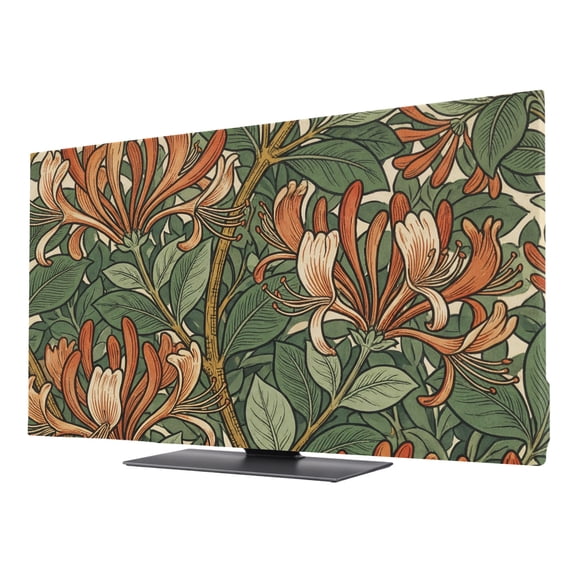 Boho Honeysuckle TV Cover for 32 Inch Screen, Stretch Fabric Dustproof ...