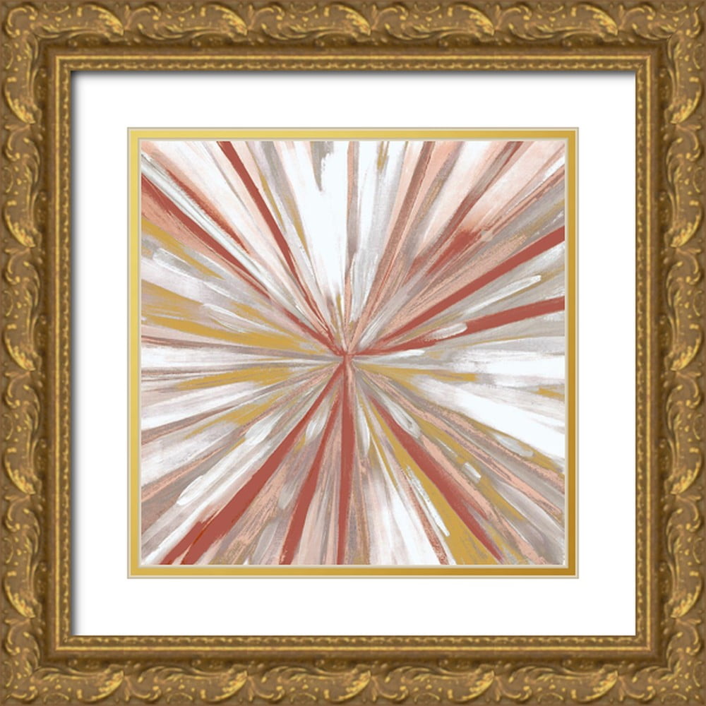 Boho Hue Studio 15x15 Gold Ornate Wood Framed with Double Matting ...