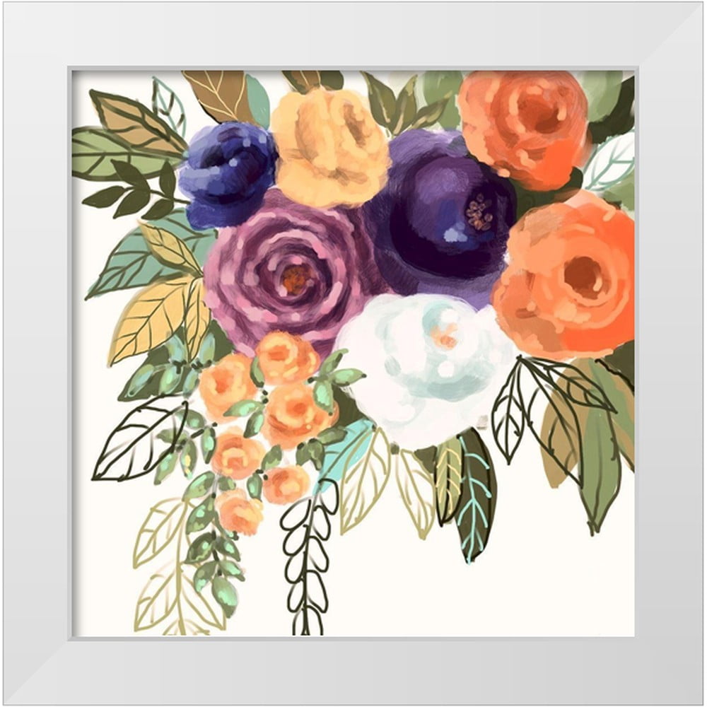 Boho Hue Studio 26x26 White Modern Wood Framed Museum Art Print Titled ...