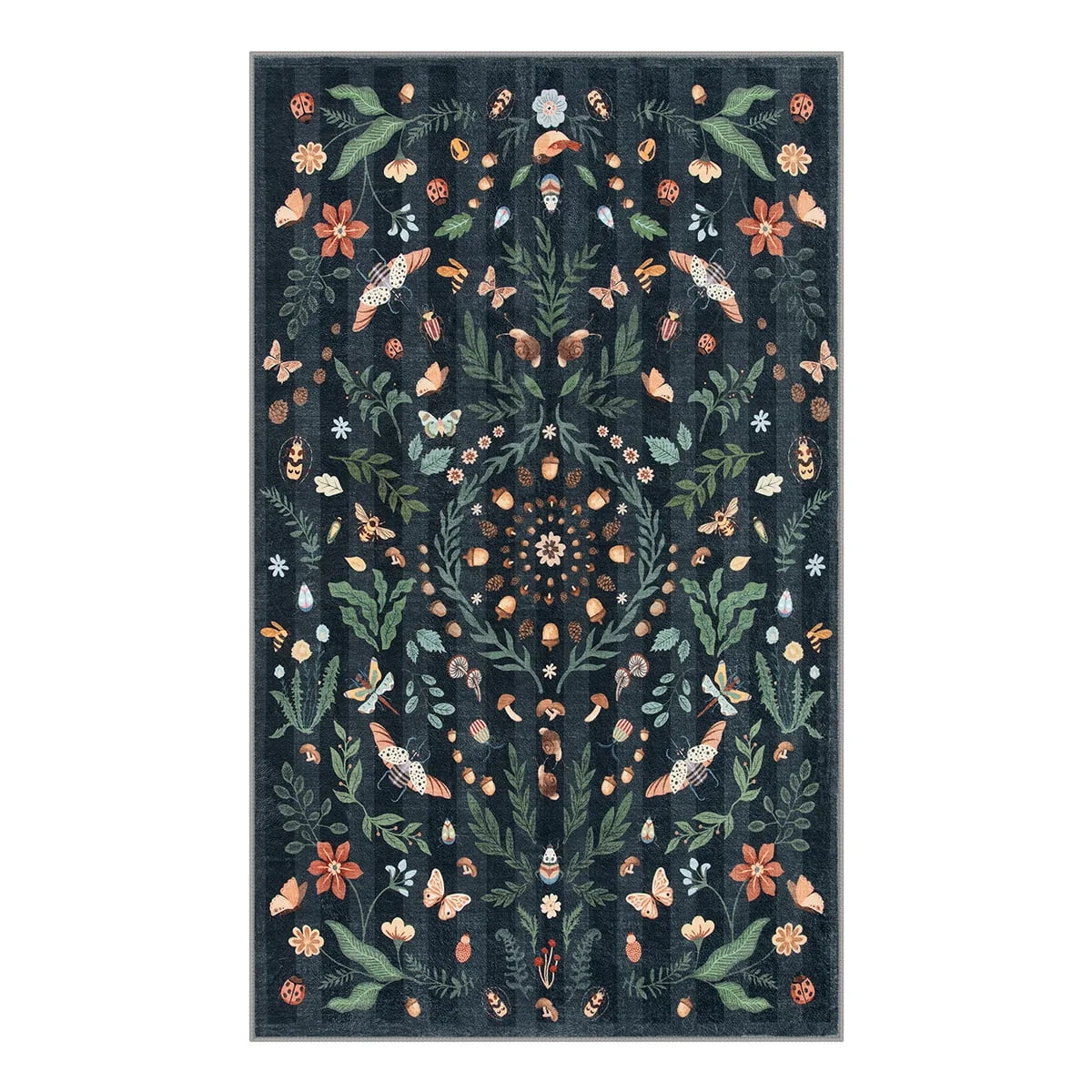 Boho Insect Botanical Floral Comfort Area Rug Living Room Sofa Large ...