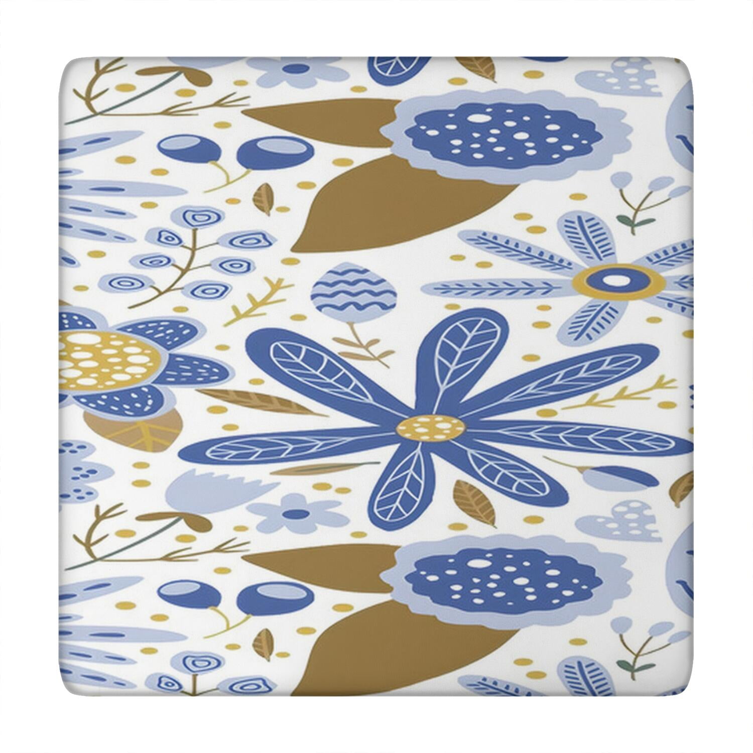 Boho Inspired Square Table Cover 34x34 Inches with Elastic Border ...