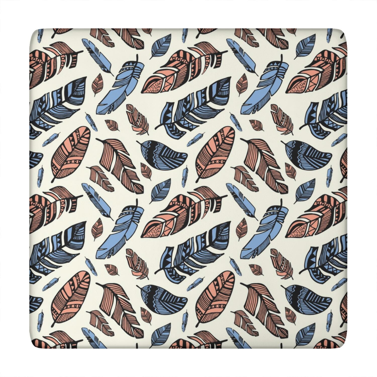 Boho Inspired Square Table Cover 34x34 Inches with Elastic Border ...