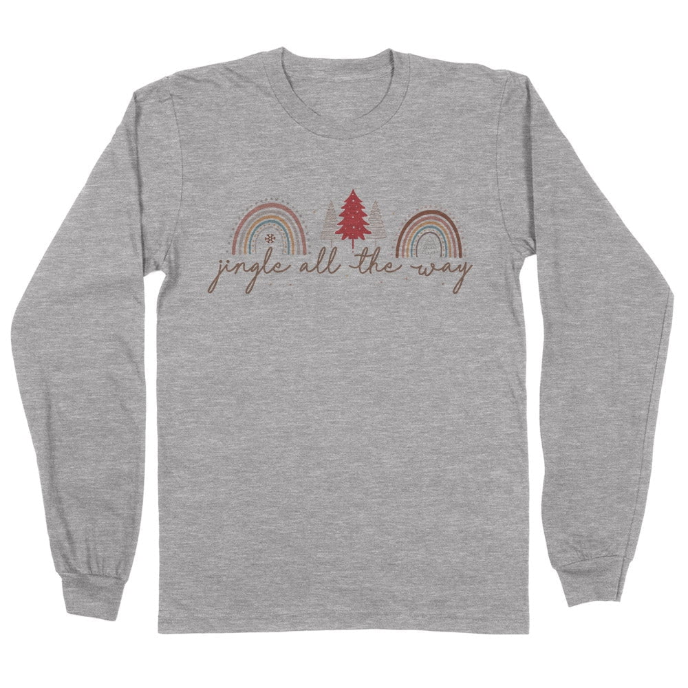 Boho Jingle All the Way Long Sleeve Shirt Unisex X-Large Grey - Walmart.com