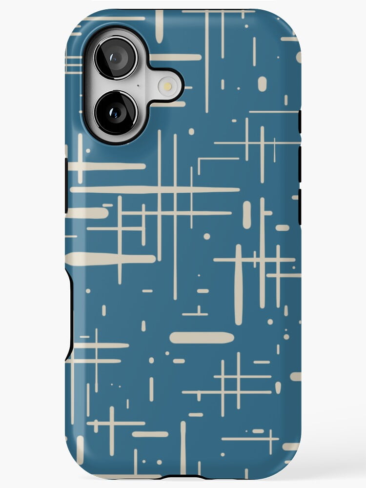 Boho Kinetikos Mid Century Modern Abstract Art iPhone Case 11 12 13 14 ...