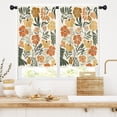 Boho Kitchen Curtains 39 Inch Length, 27.5x39 Small Window Tier, Rod ...