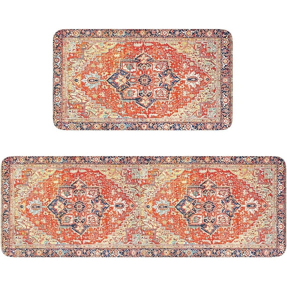 Boho Kitchen Rug Rectangle Red Kitchen Rugs Kitchen Rugs Non Slip ...