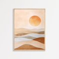 Boho Landscape Wall Art Neutral Mid Century Home Decor - Walmart.com