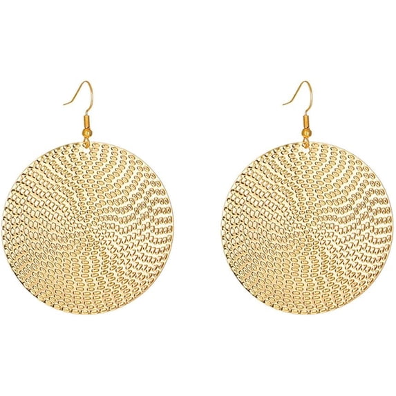 Boho Large Double Circles Round Dangle Drop Earrings Geometric ...