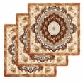 Boho Leaf Kitchen Dish Towels for Drying Dishes Set of 3, Orange Rustic ...