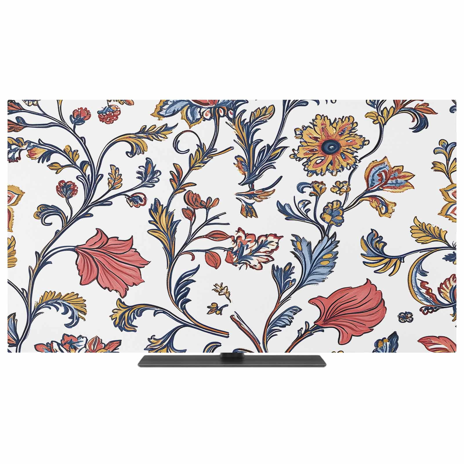 Boho Leaf TV Dust Cover,Stretchable TV Screen Desktop Computer ...