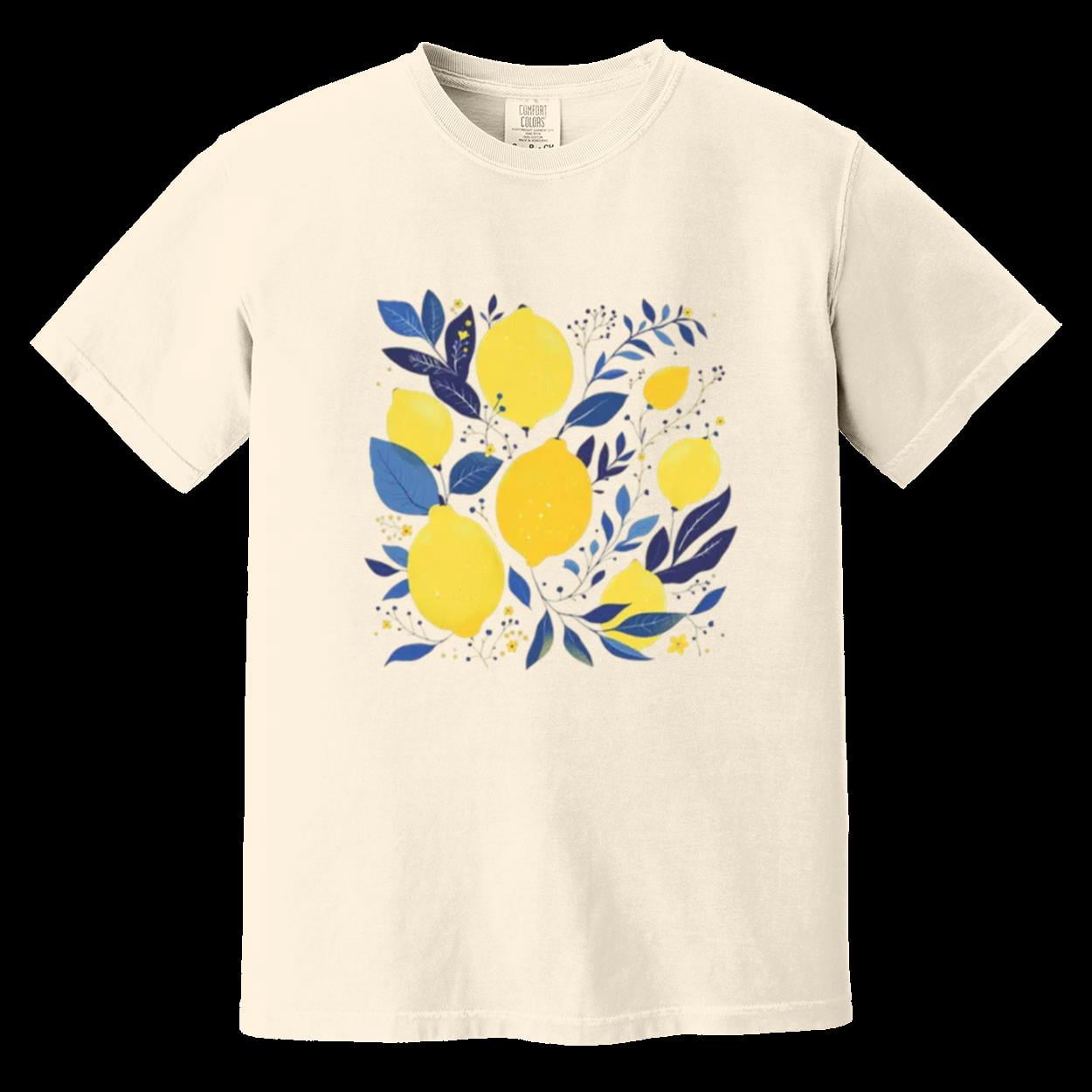 Boho Lemon Limoncello Summer Citrus Retro Style on Comfort Color T ...