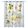 Boho Lemons Blackout Curtains for Bedroom/Living Room, Thermal ...